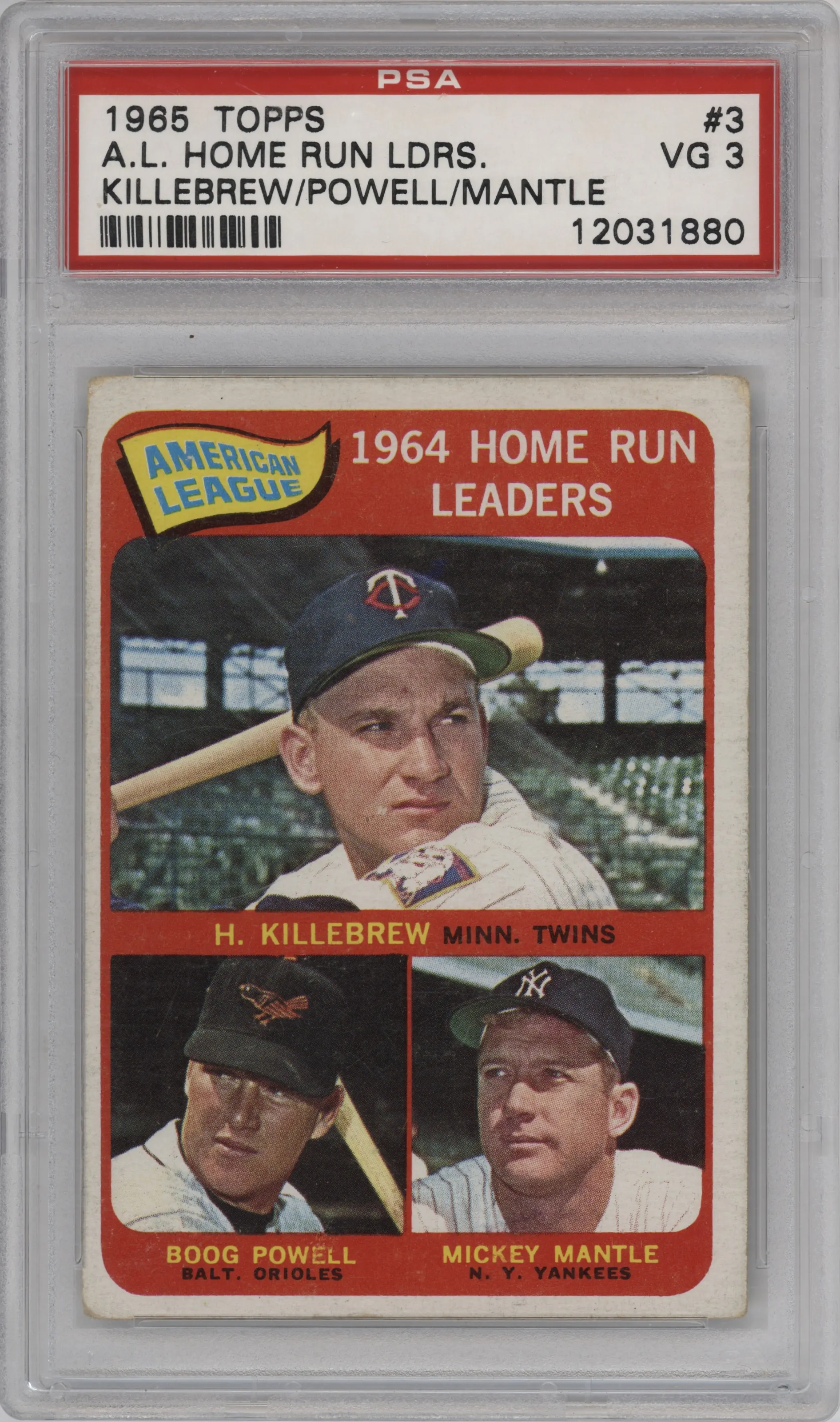 Harmon Killebrew/Boog Powell/Mickey Mantle | ARENA CLUB